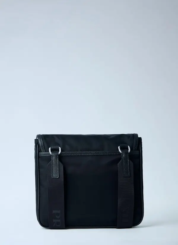 Prada Re-nylon And Saffiano Leather Shoulder Bag