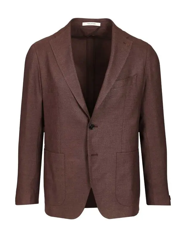 Tagliatore Montecarlo Jacket In Wool And Silk