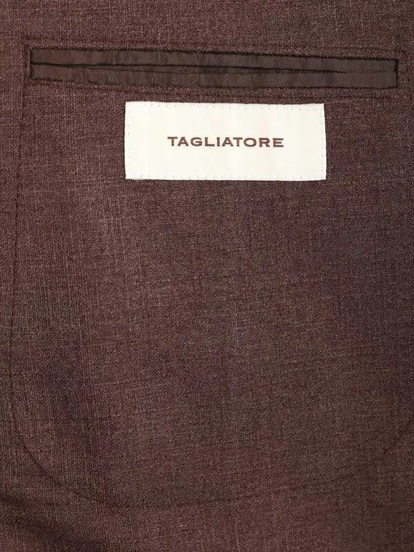 Tagliatore Montecarlo Jacket In Wool And Silk