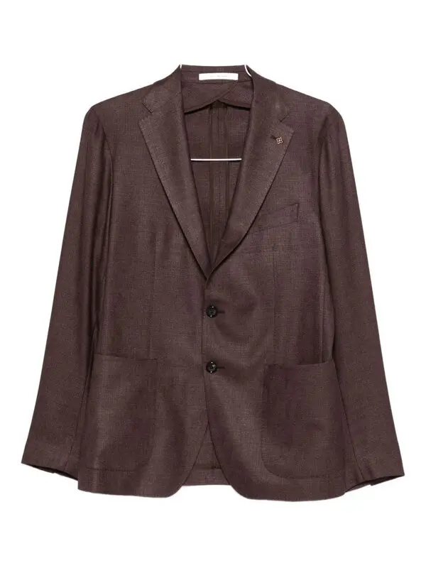 Tagliatore Montecarlo Jacket In Wool And Silk