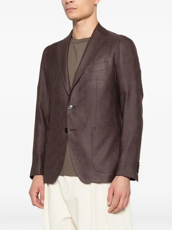 Tagliatore Montecarlo Jacket In Wool And Silk