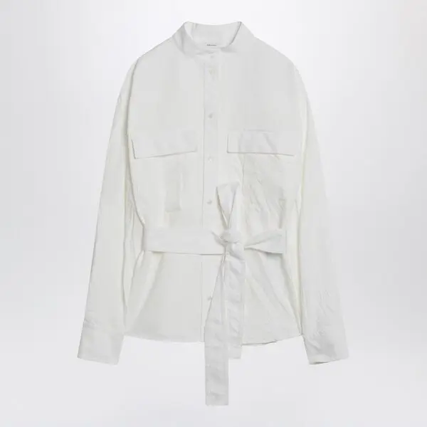 FERRAGAMO Cotton Blend Belted Shirt