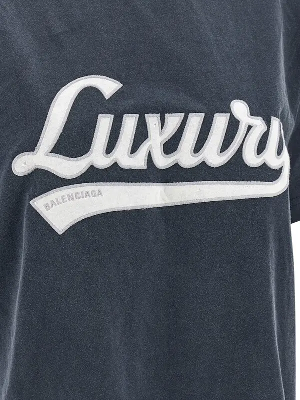 Balenciaga Embroidery T-shirt - Blue