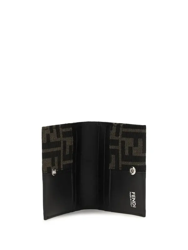 Fendi Ff Jacquard Card Holder