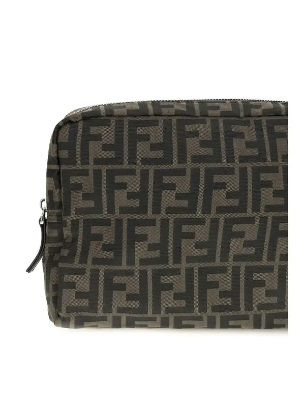 Fendi Medium Superlight Ff Zucca Fabric Beauty Case - Brown