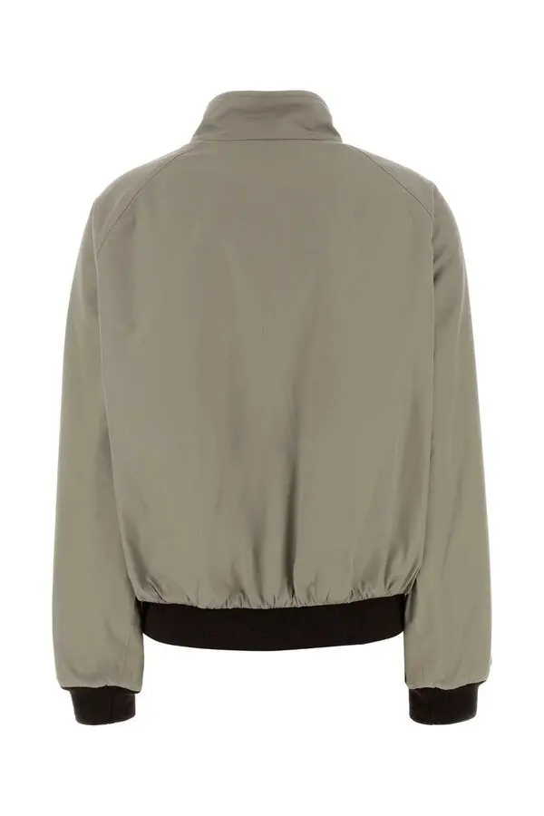 Miu Miu Dove Grey Cotton Blend Reversible Jacket