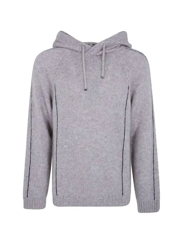 Giorgio Armani Wool Blend Hoodie - Multicolor