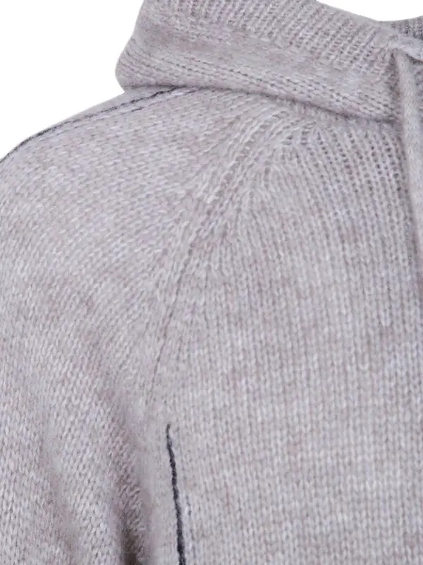 Giorgio Armani Wool Blend Hoodie - Multicolor