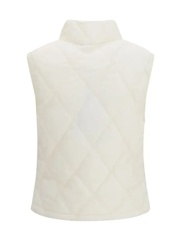 Burberry Cheswick Padded Sleeveless Gilet - White