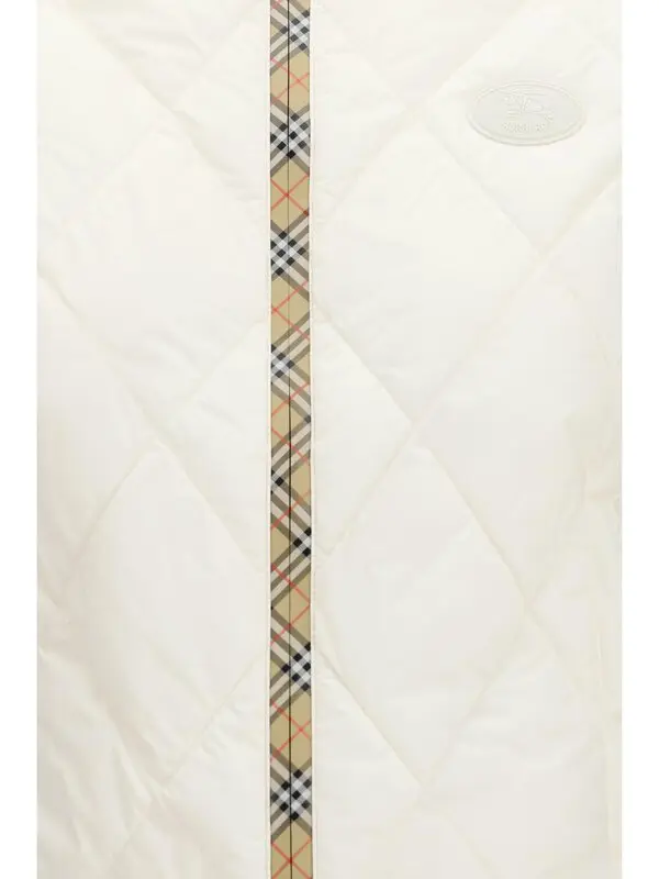 Burberry Cheswick Padded Sleeveless Gilet - White