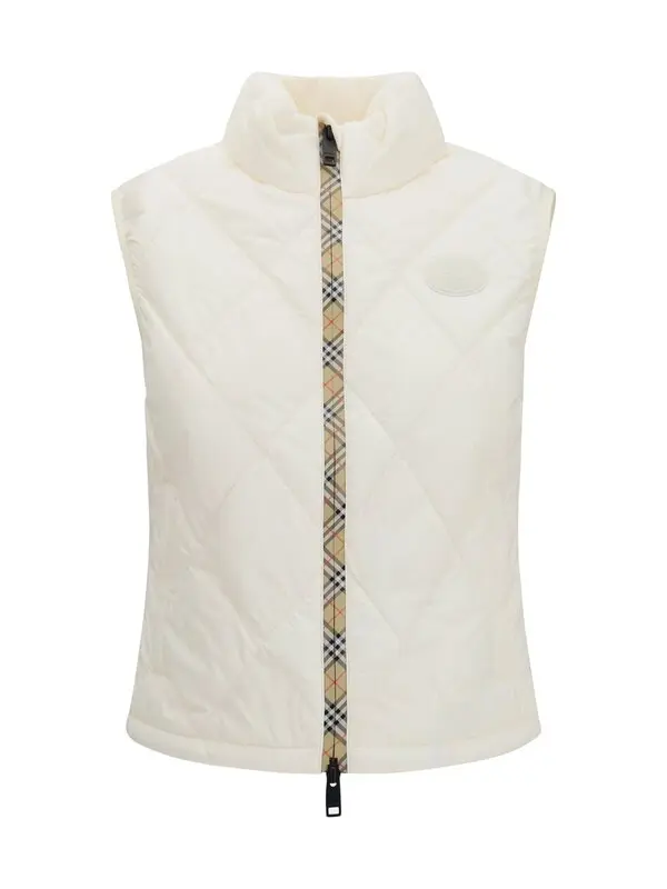 Burberry Cheswick Padded Sleeveless Gilet - White