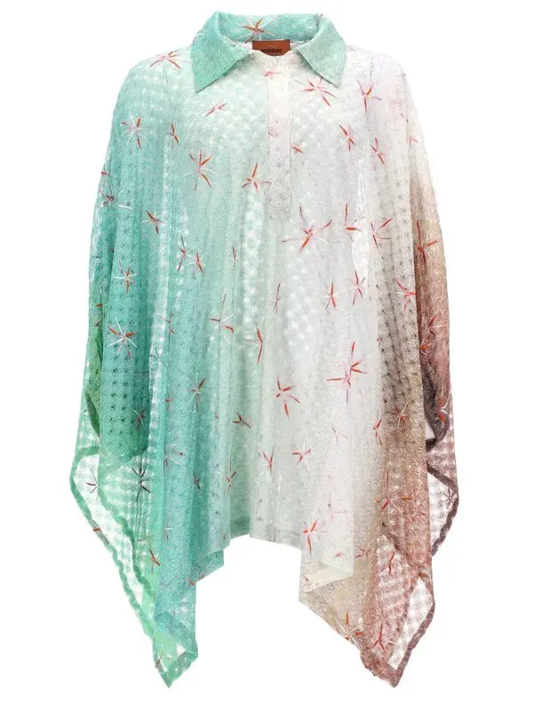 Missoni Copricostume Corto In Viscosa Lam - Multicolor