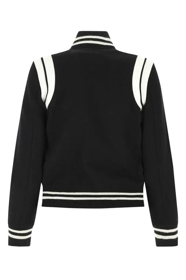 Saint Laurent Wool Blend Bomber Jacket