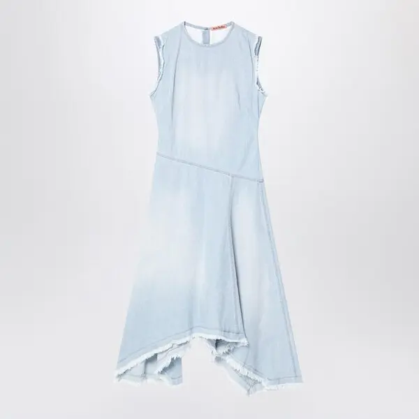 Acne Studios Light Denim Asymmetric Dress - Blue