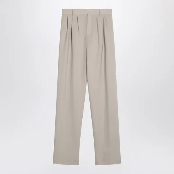 Saint Laurent Beige Wool Trousers