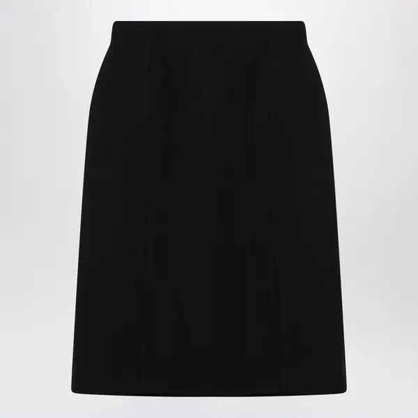 Balenciaga Hourglass Midi Skirt - Black