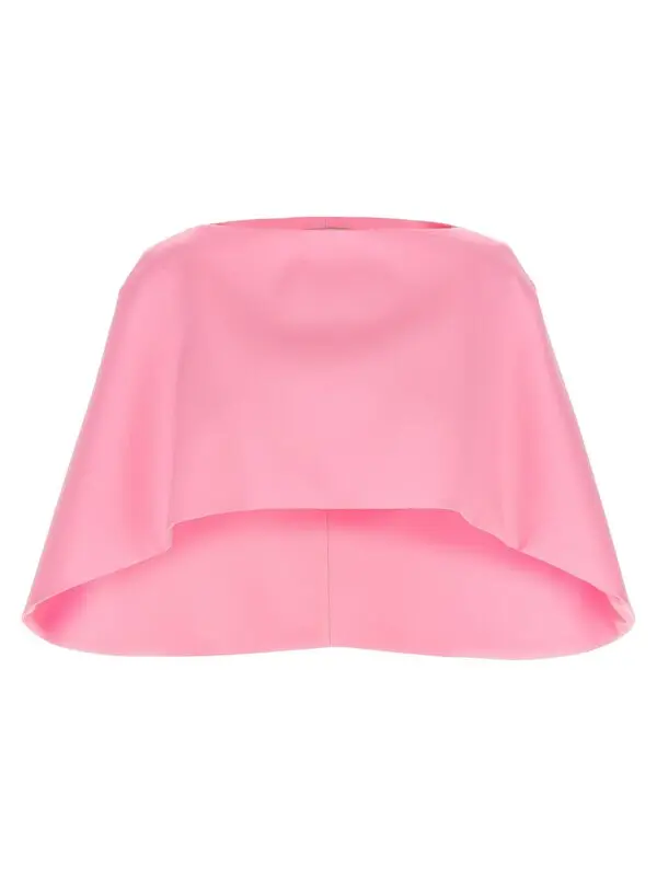 Alberta Ferretti Cropped Mantle - Pink