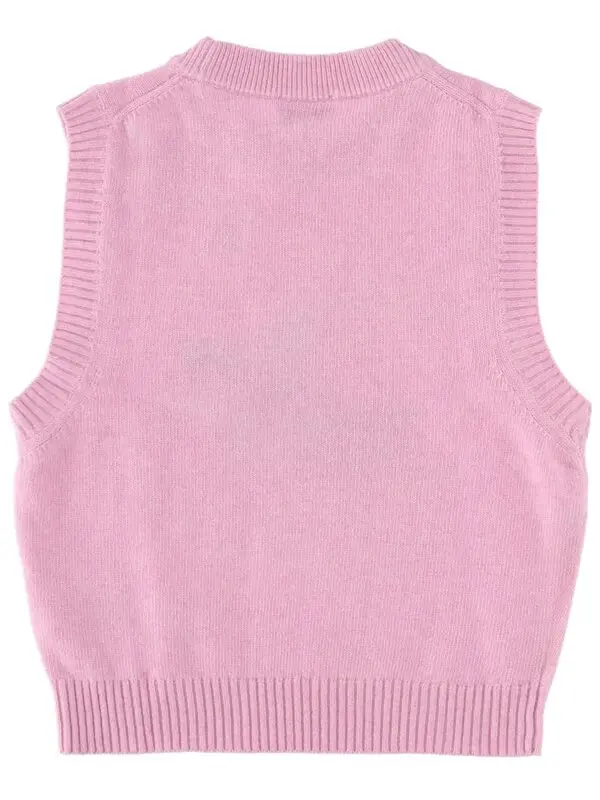 GANNI Gilet Raspberry