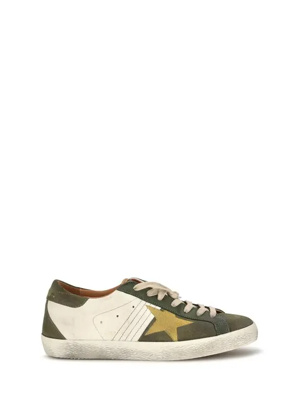 GOLDEN GOOSE Super Star Leather Sneakers - Green