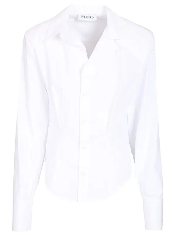 Attico Cotton Poplin Shirt - White