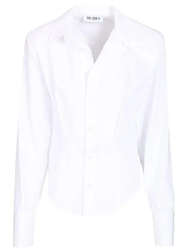 Attico Cotton Poplin Shirt - White