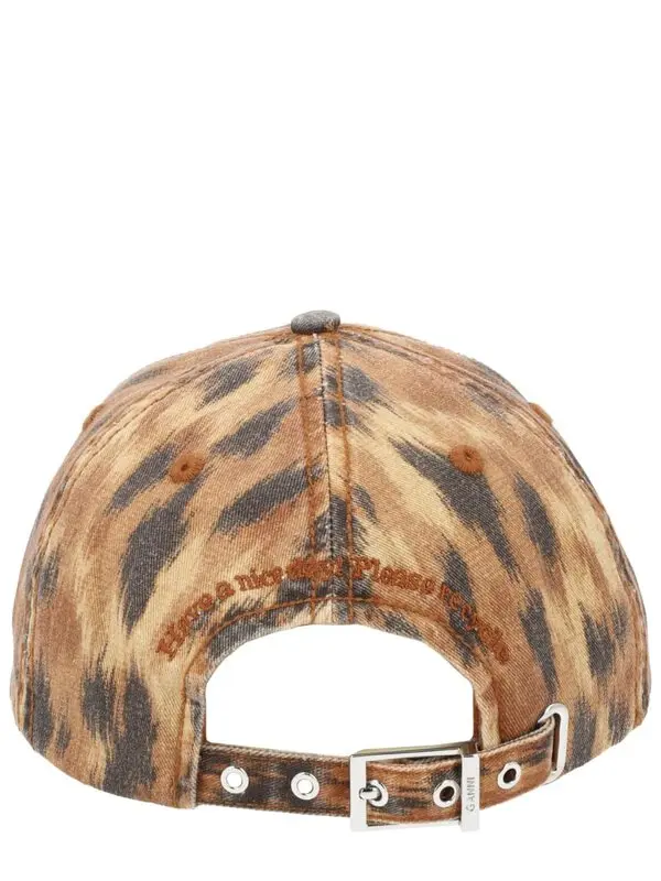 GANNI Logo Baseball Cap - Multicolor