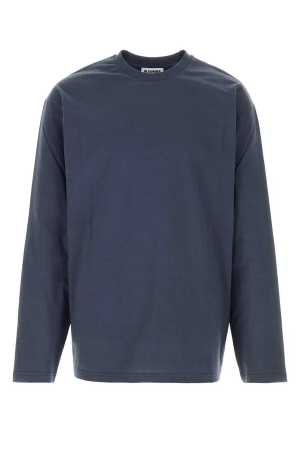 JIL SANDER Navy Cotton T-shirt - Blue