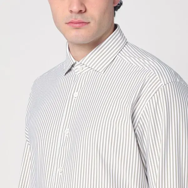 XACUS White/beige Cotton Shirt - Cream