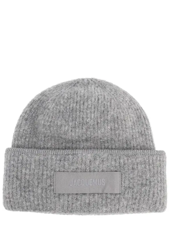 Jacquemus The Cap In Grossgrain - Gray