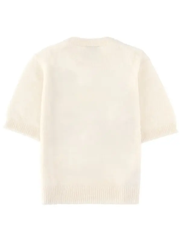 GANNI Short Sleeve Knit Top