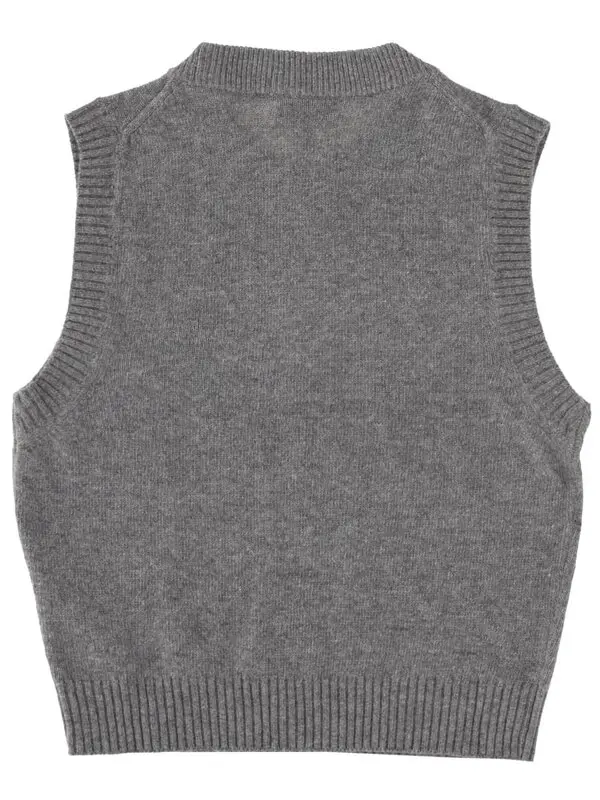 GANNI Gilet Graphic - Gray