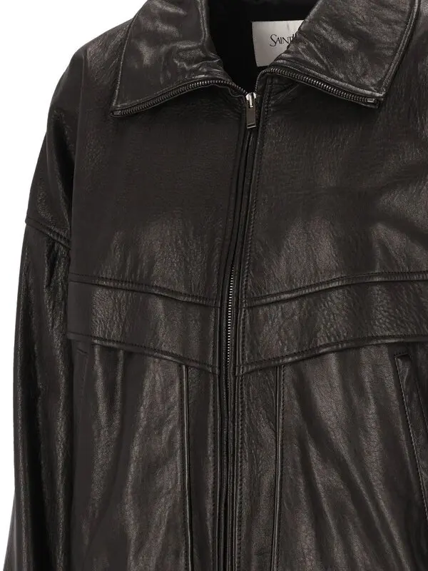 Saint Laurent Balloon Lambskin Jacket