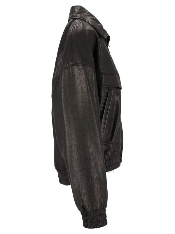 Saint Laurent Lambskin Balloon Jacket