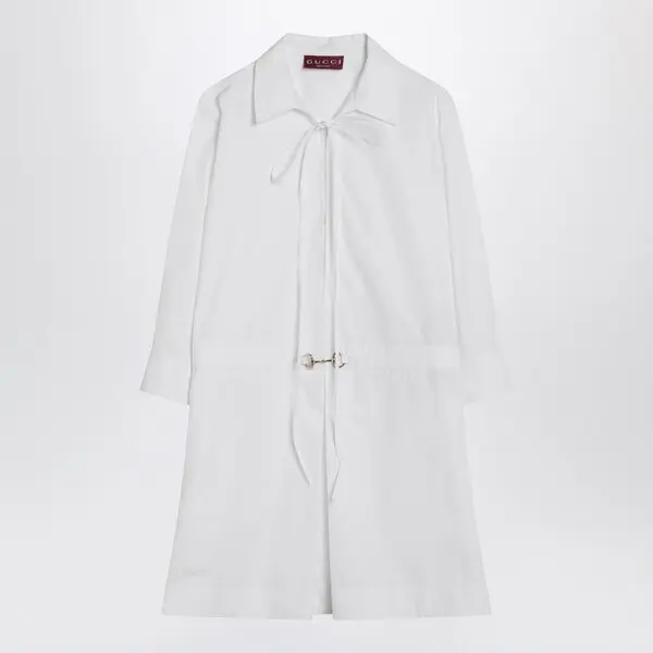 Gucci Cotton Poplin Shirtdress - White