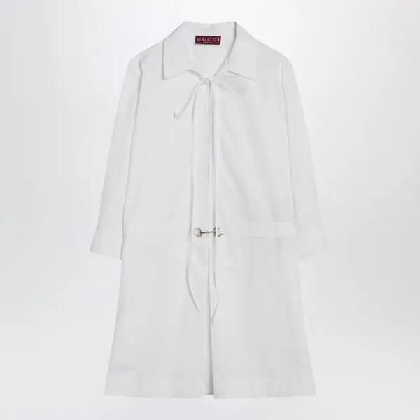 Gucci Cotton Poplin Shirtdress - White