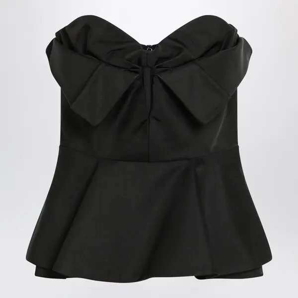 Alexander McQueen Corset Top In Silk Blend