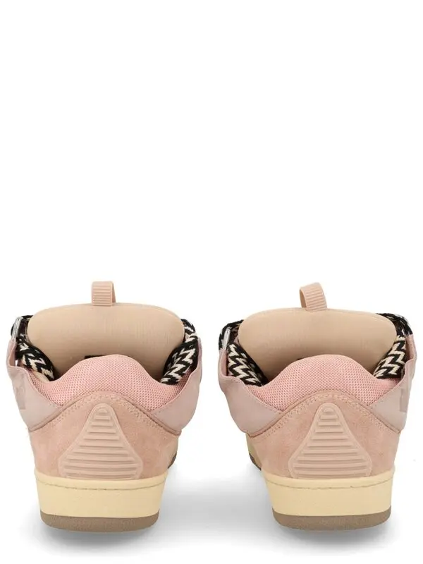 LANVIN Leather Curb Sneakers - Pink