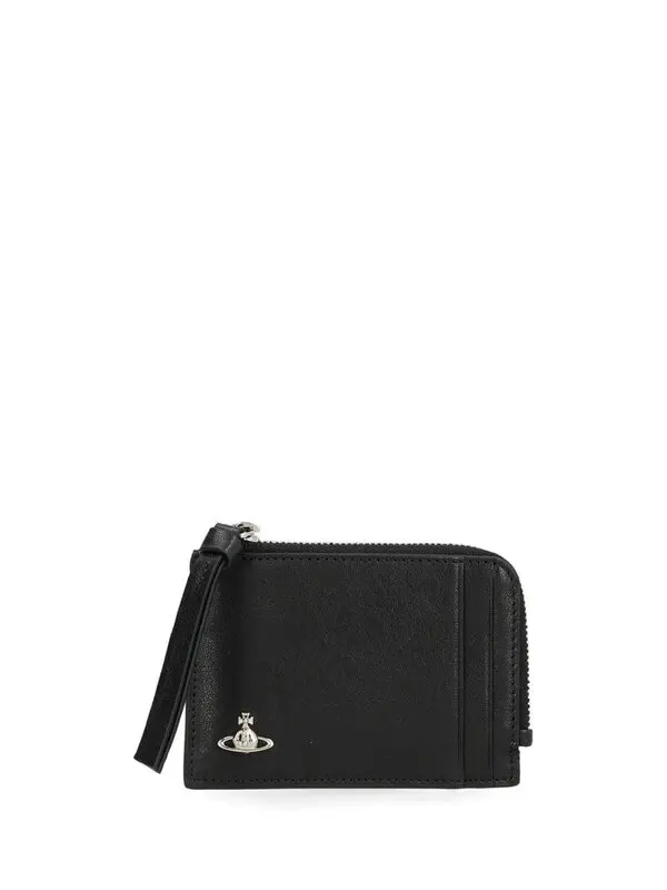 VIVIENNE WESTWOOD Zip Card Holder - Black