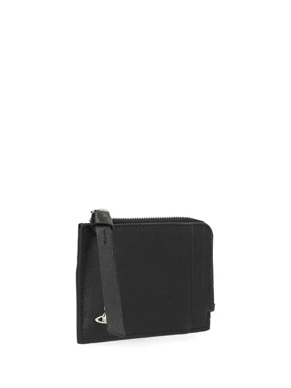 VIVIENNE WESTWOOD Zip Card Holder - Black