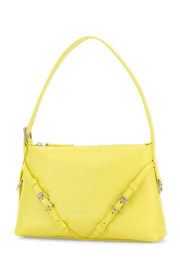 Givenchy Leather Mini Voyou Shoulder Bag - Yellow