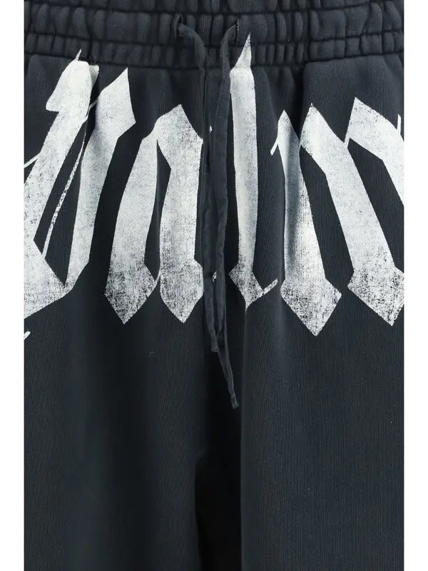 Palm Angels Sweatpants With Drawstring And Logo