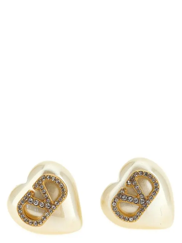 Valentino Garavani Heart Earrings - Gold