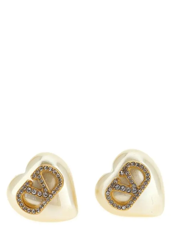 Valentino Garavani Heart Earrings - Gold