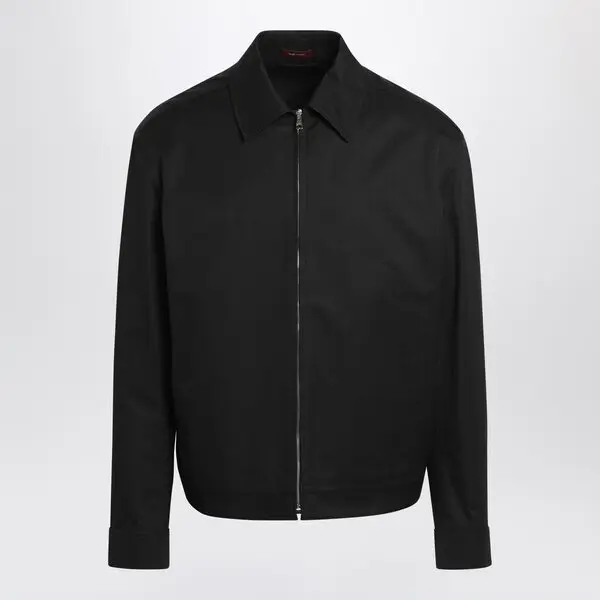 Gucci Cotton Twill Jacket With Web Detail