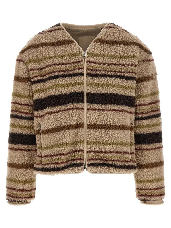 Moncler Teddy Effect Cardigan - Brown