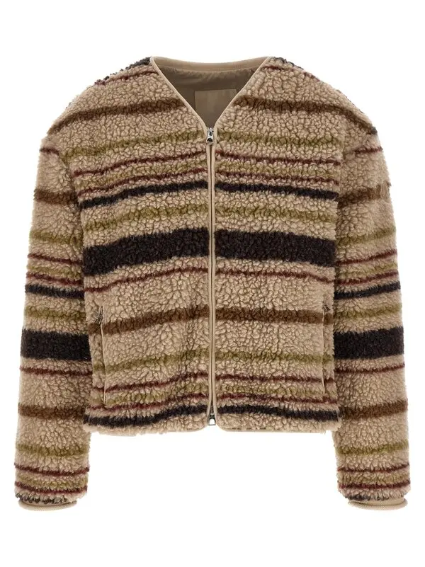 Moncler Teddy Effect Cardigan - Brown