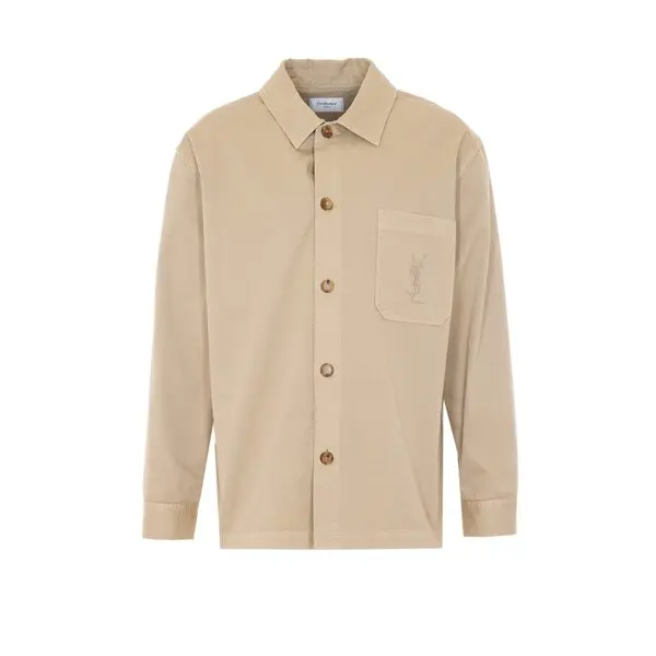 Saint Laurent Cassandre Monogram Logo Overshirt