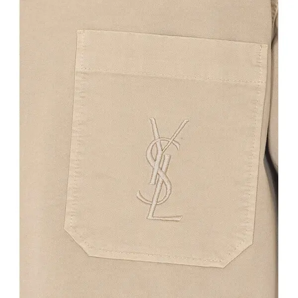 Saint Laurent Cassandre Monogram Logo Overshirt
