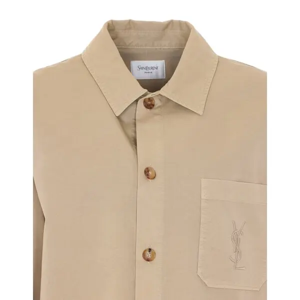 Saint Laurent Cassandre Monogram Logo Overshirt