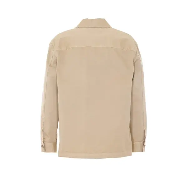 Saint Laurent Cassandre Monogram Logo Overshirt - Cream